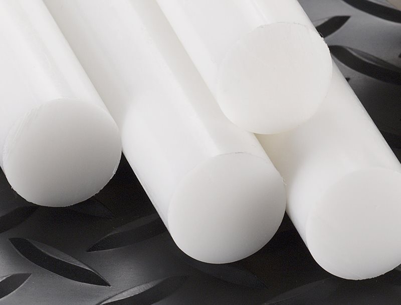 Acetal Delrin® 150, Rod, Natural, Homopolymer, (4 in x 10 ft) | Curbell ...