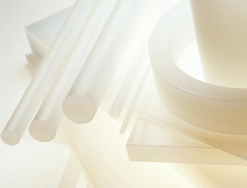 PCTFE Sheet, Natural, (0.25 in x 12 in x 12 in) | Curbell Plastics