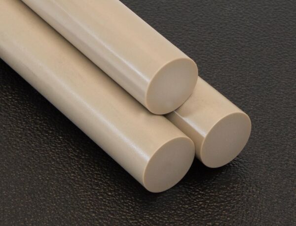 PEEK Rod, Natural, 30% Glass-Filled, (2.5 in x 5 ft) | Curbell Plastics