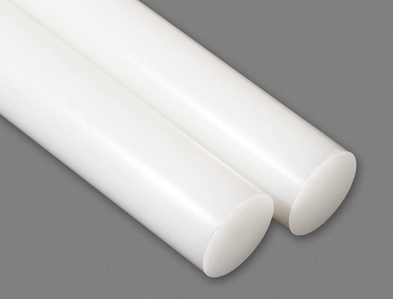 Polypropylene, Rod, Black, (7 in x 4 ft) | Curbell Plastics