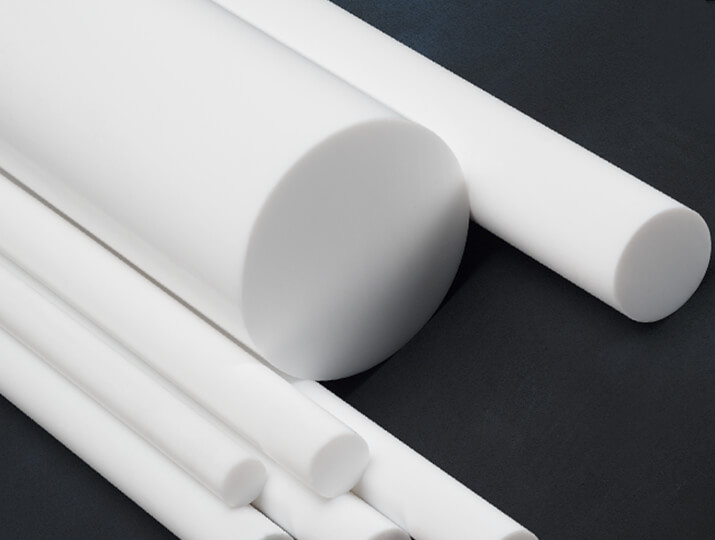PTFE Reprocessed, Rod, White (Natural), (1.875 in x 6 ft) | Curbell Plastics