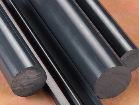 PVC CPVC, Rod, Gray, (2.5 in x 5 ft) | Curbell Plastics