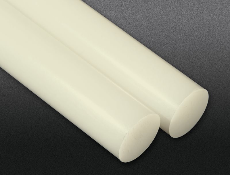 PVDF, Rod, Natural, (1.5 in x 4 ft) | Curbell Plastics