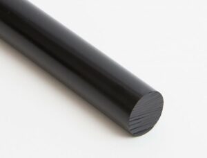 PPSU, Rod, Black, Radel® R-5500, (1.5 in x 5 ft) | Curbell Plastics