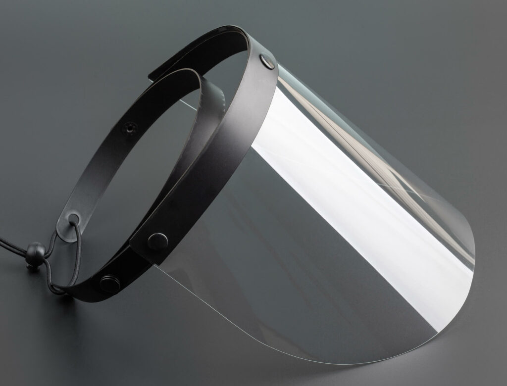 Die Cut Polycarbonate Face Shields | Case Study | Curbell Plastics